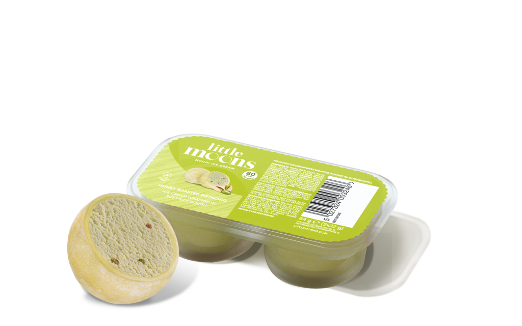 Honey Roasted Pistachio Mochi Ice Cream - Little Moons