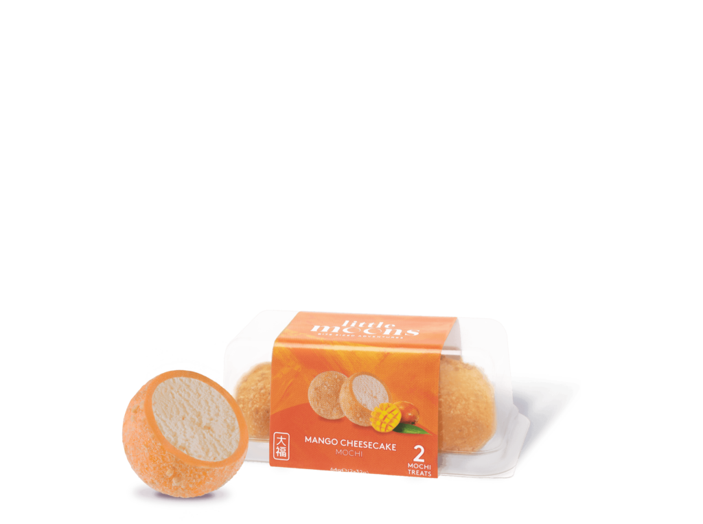 Mango Mochi Cheesecake - Little Moons