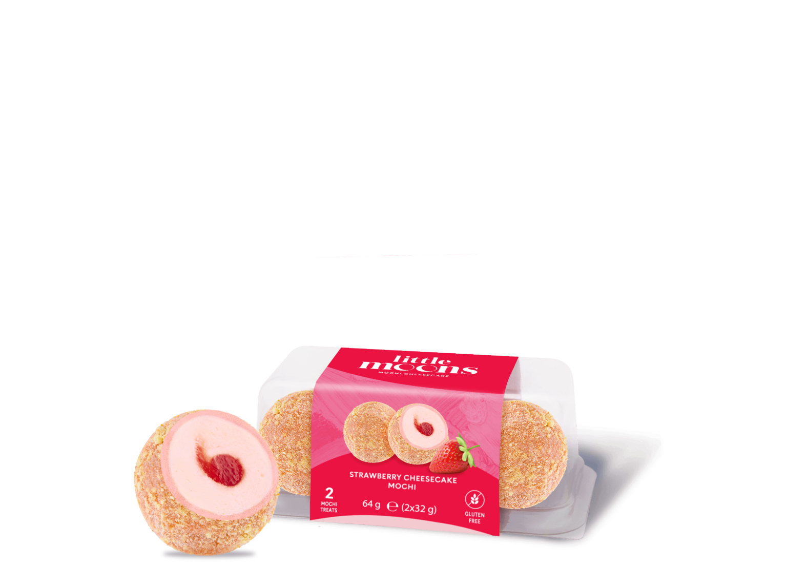 Strawberry Cheesecake Mochi - Little Moons