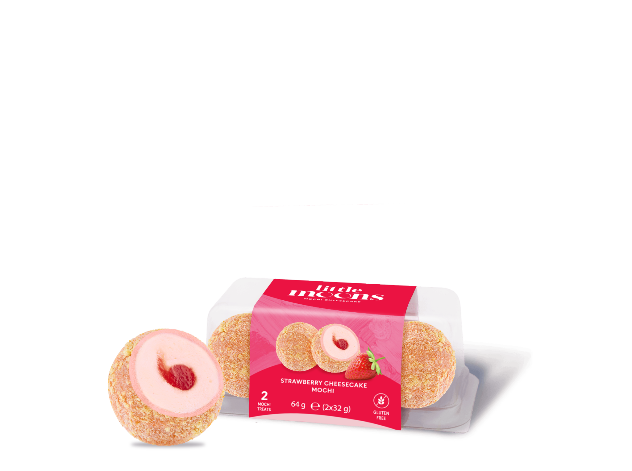Strawberry Cheesecake Mochi - Little Moons