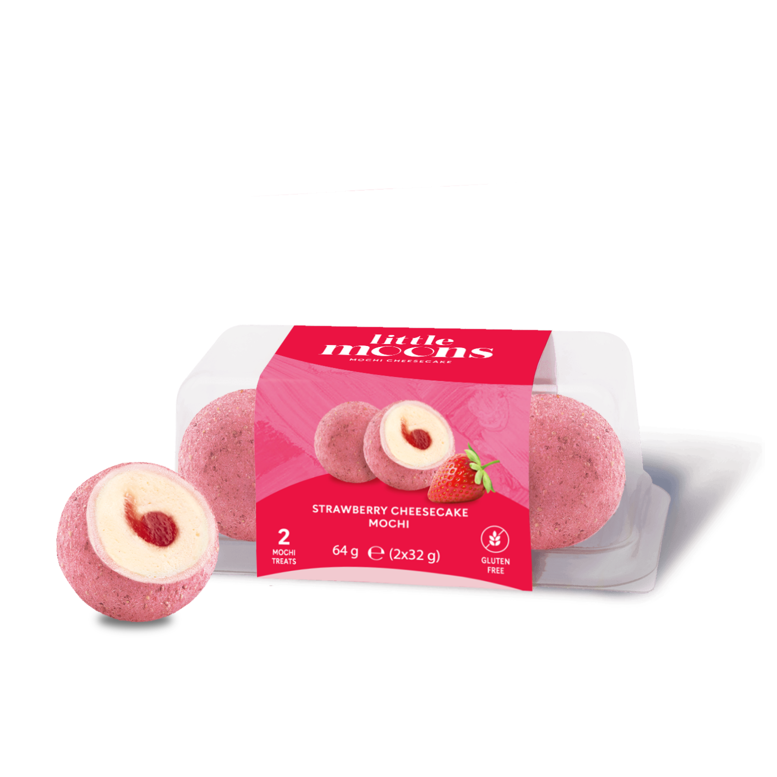 Strawberry Cheesecake Mochi - Little Moons