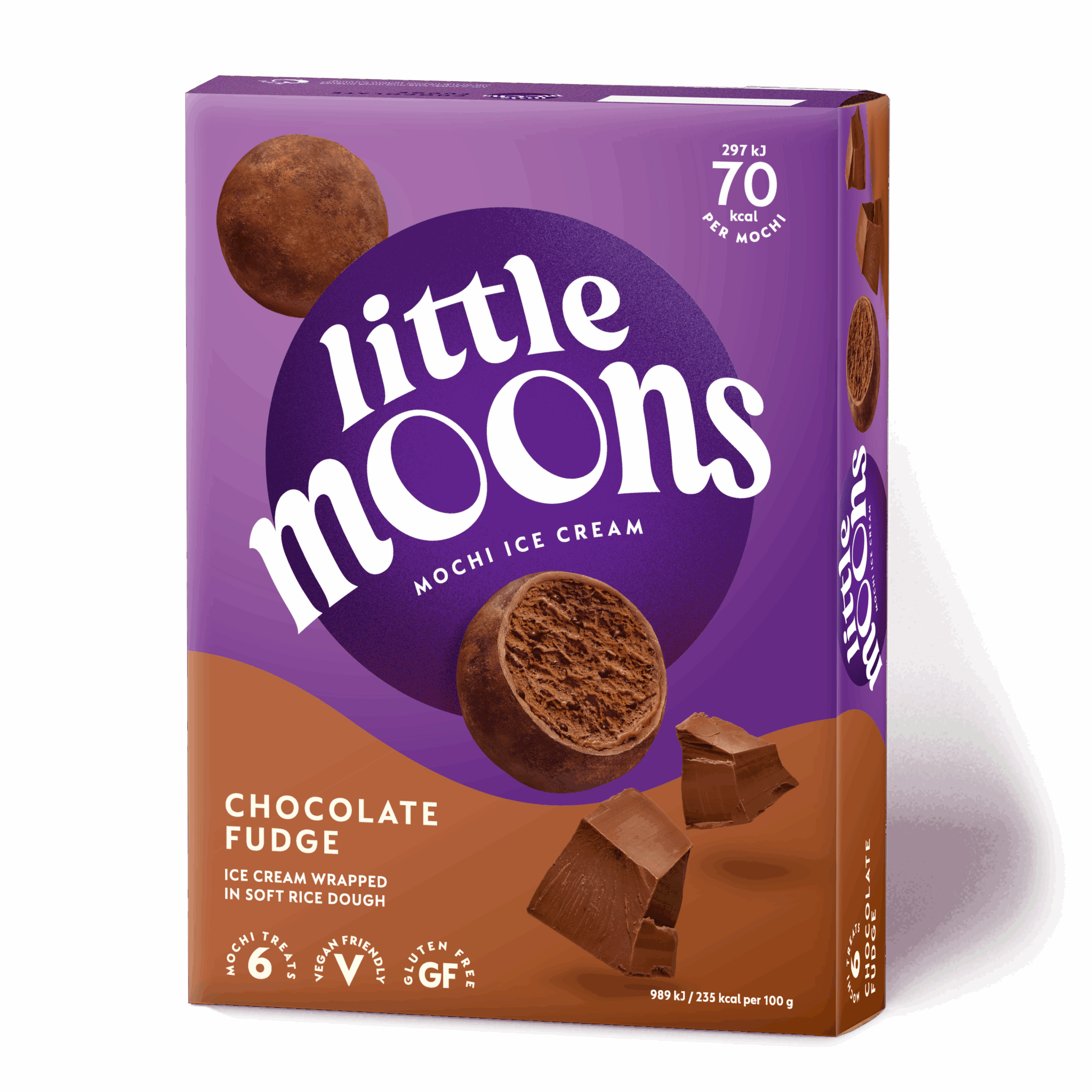 Chocolate Fudge Mochi Ice Cream - Little Moons
